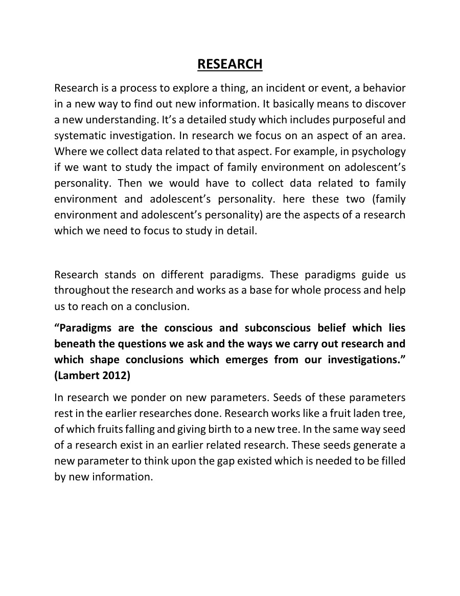 Notes Research And Its Types Notes Myprivatetutor Uae 
