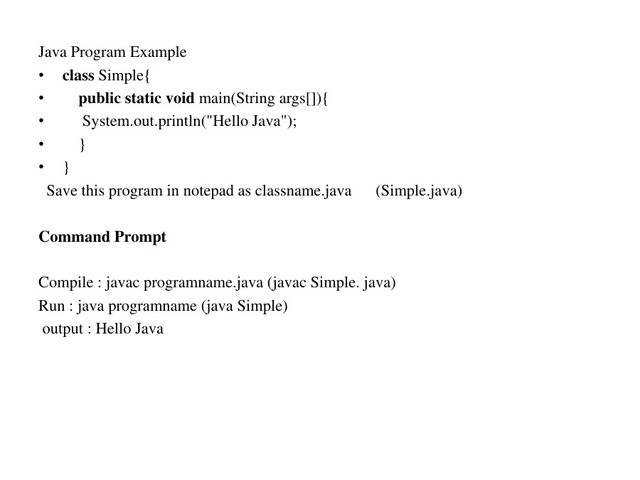 Introduction Java Powerpoint Slides Myprivatetutor Uae 
